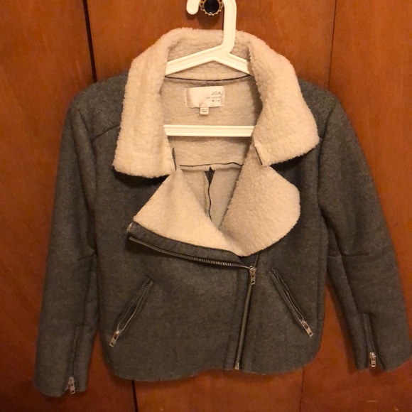 J.O.A. | Jackets & Coats | Joa Sherpa Motorcycle Jacket Xs | Poshmark